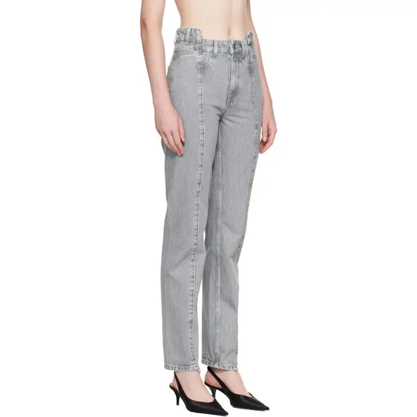 GANNI High-waist Cuffed Jeans