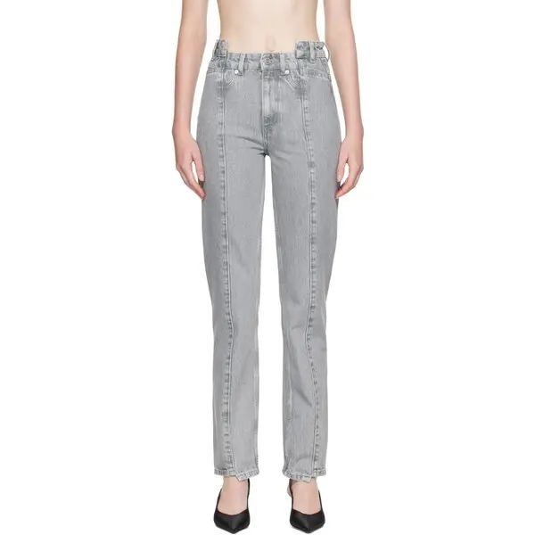 GANNI High-waist Cuffed Jeans