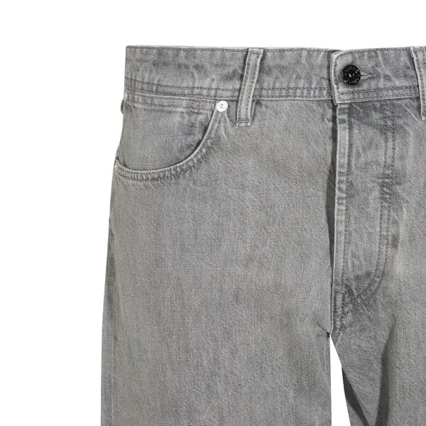 Stone Island Logo Patch Straight Leg Jeans
