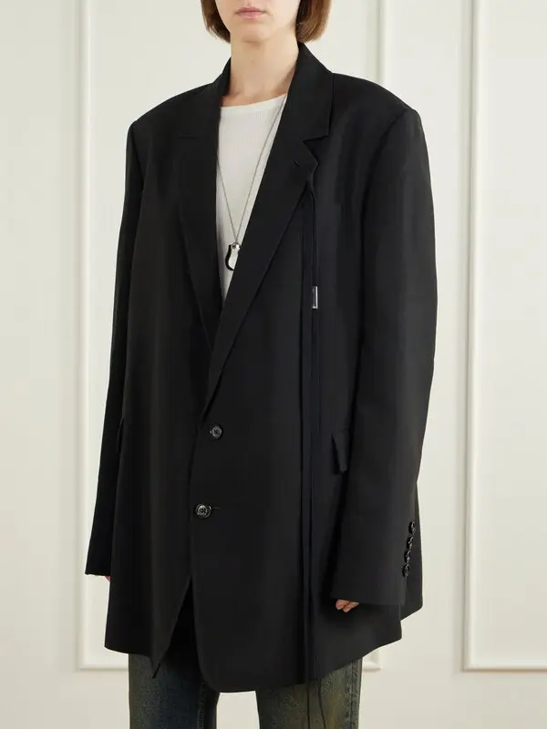 ANN DEMEULEMEESTER Agnes Crepe Blazer