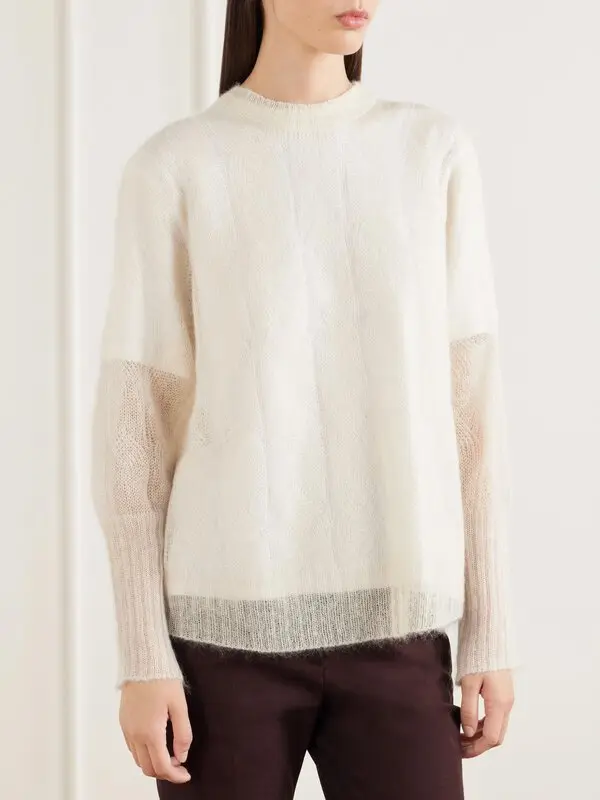 JOSEPH Delfina Mohair And Silk-blend Sweater