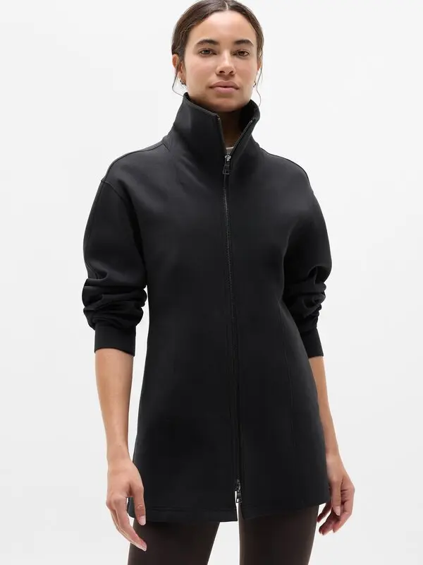 Athleta Form Knit Seamed Full Zip - Black