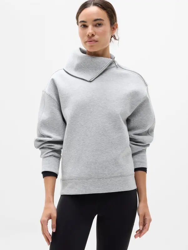 Athleta Form Knit Shawl Collar Sweatshirt