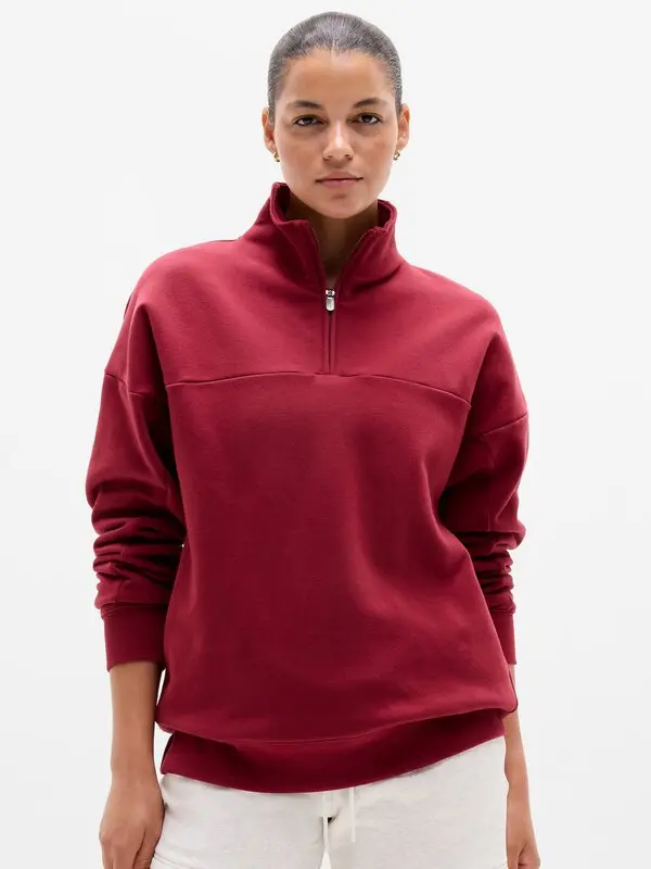 Athleta Forever Fleece 1/4 Zip Sweatshirt
