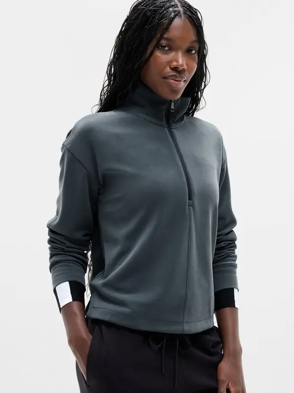 Athleta Seasoft Classic 1/4 Zip Sweatshirt