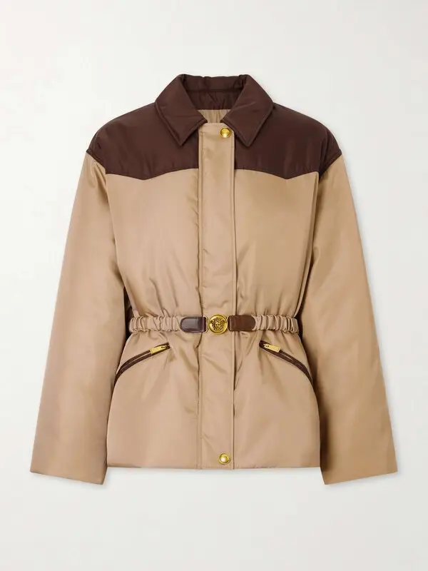 Versace Belted Padded Shell Jacket