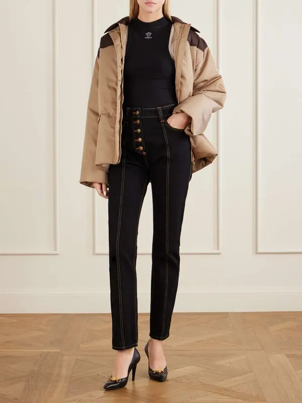 Versace Belted Padded Shell Jacket
