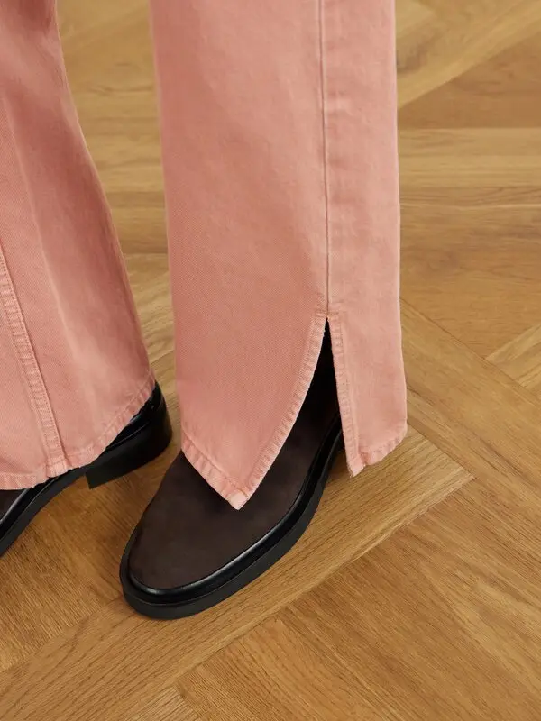 B Sides Charlot Split Hem Mid-rise Wide-leg Jeans