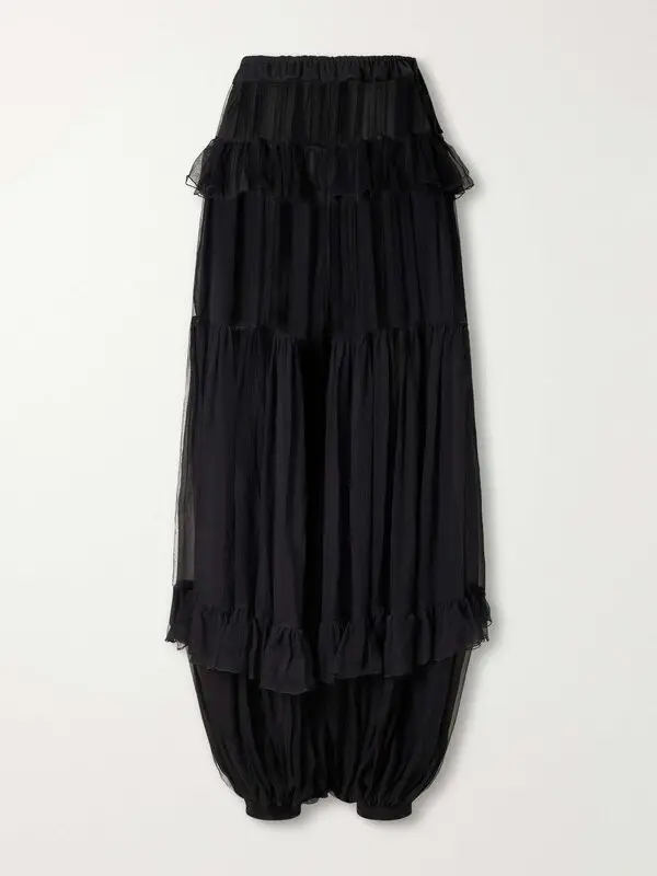 Chloé Balloon Silk-mousseline Pants