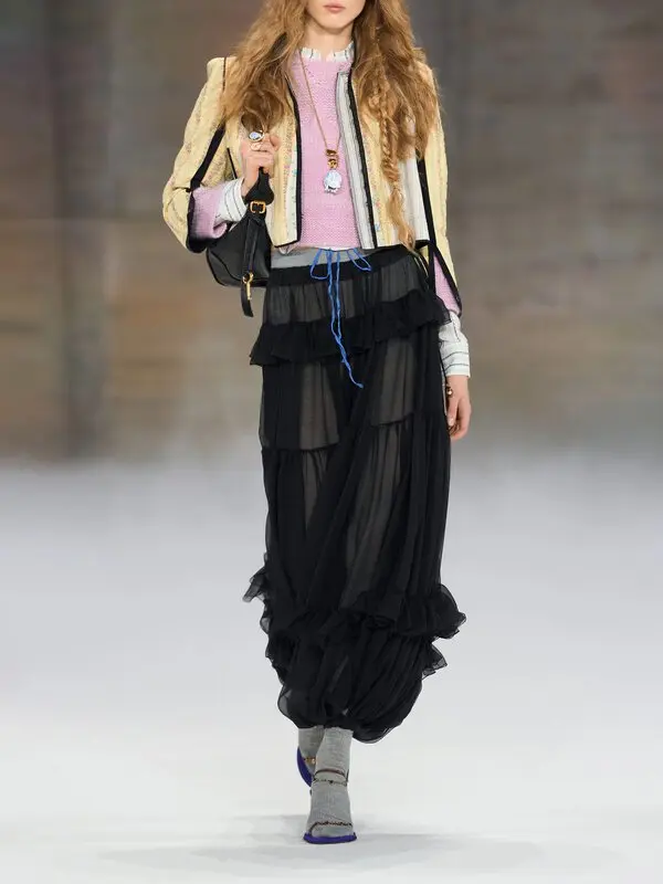 Chloé Balloon Silk-mousseline Pants
