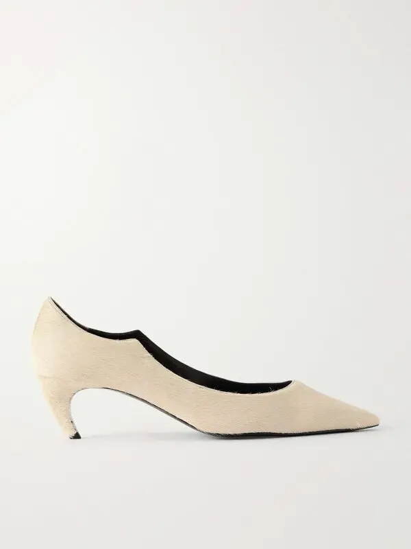Khaite Valerie 55 Calf Hair Pumps