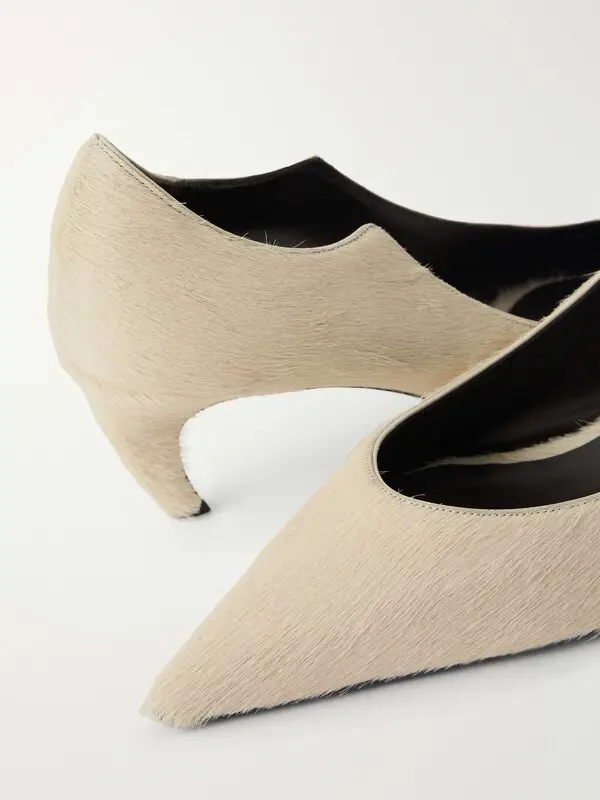Khaite Valerie 55 Calf Hair Pumps