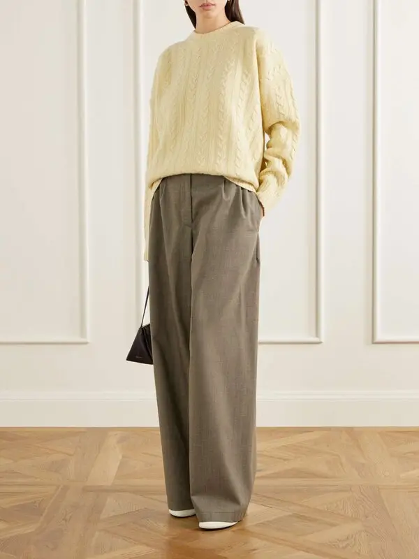 RÓHE Cable-knit Wool-blend Sweater