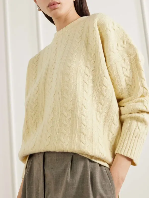 RÓHE Cable-knit Wool-blend Sweater
