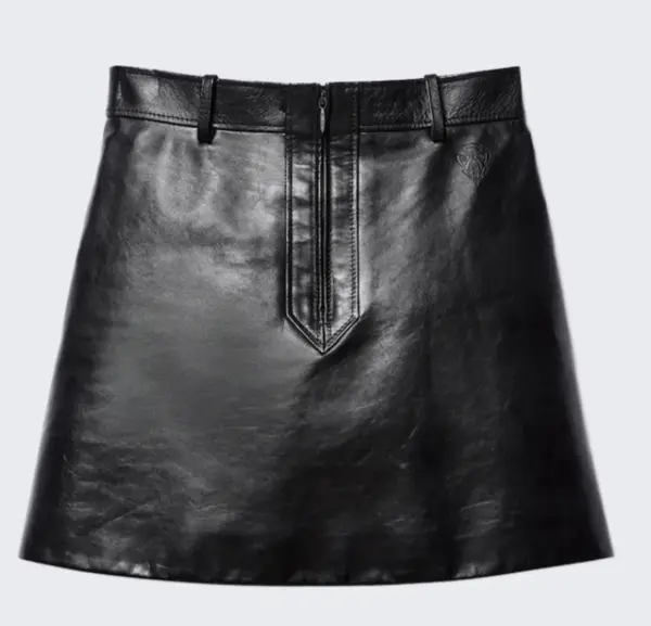 Gucci Leather Mini Skirt