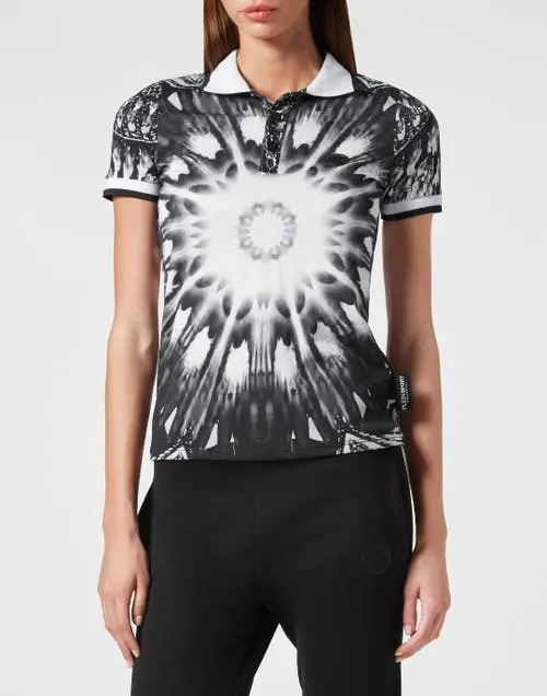 PLEIN SPORT Polo Shirt Optical Flower