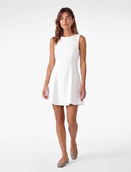 Koton Sleeveless Crew Neck Flare Mini Dress