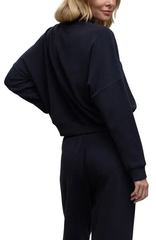 Barefoot Dreams Brushed Fleece Pullover - Black