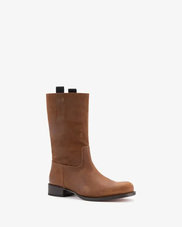JUDE Leif Boot Distressed Suede Leather - Tan