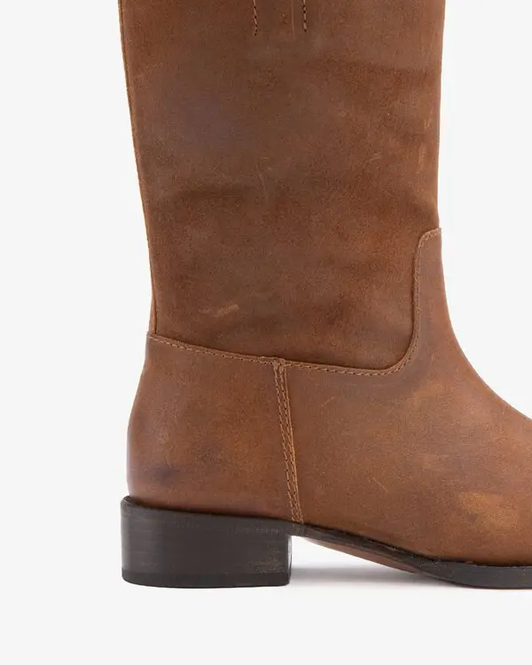 JUDE Leif Boot Distressed Suede Leather - Tan