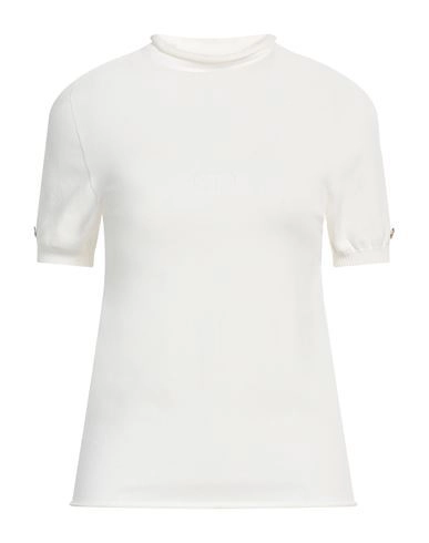 TWINSET Turtleneck Size Viscose, Polyester - White