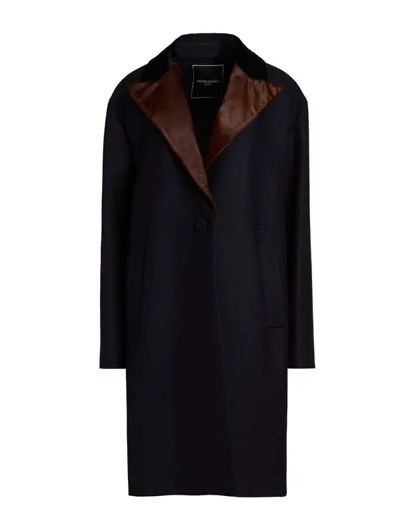 JACOB COHЁN Coat Size Wool, Polyamide, Cashmere, Calfskin