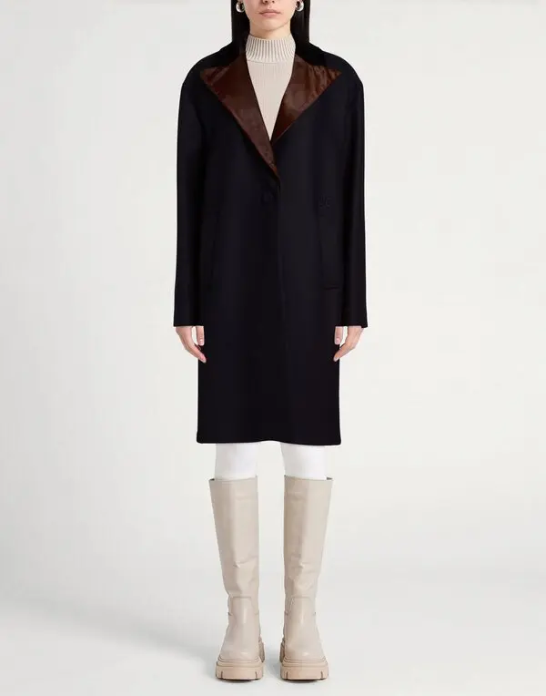 JACOB COHЁN Coat Size Wool, Polyamide, Cashmere, Calfskin