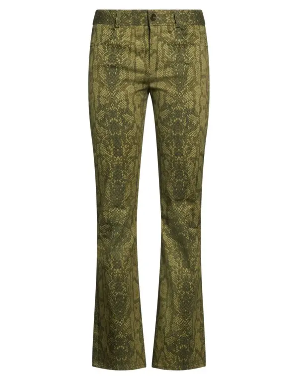 Alberta Ferretti Pants Military Size Cotton, Elastane