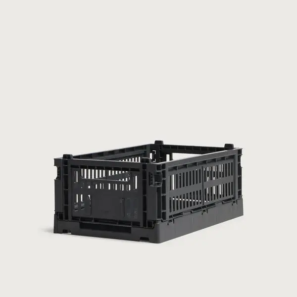 HAY Small Recycled Colour Crate - Charcoal