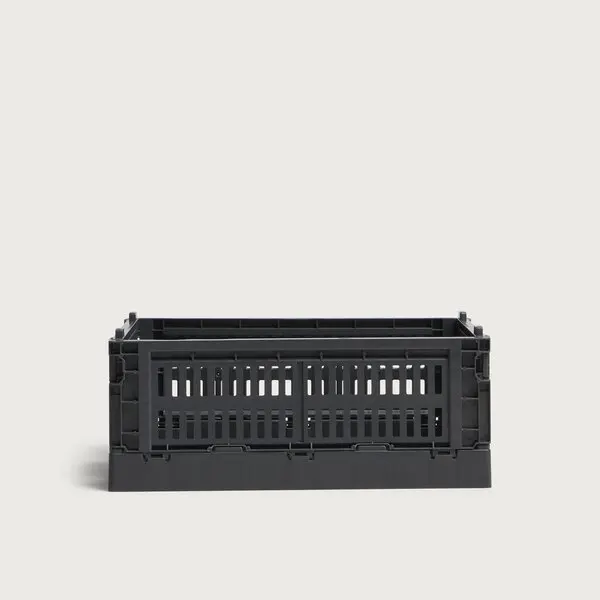 HAY Small Recycled Colour Crate - Charcoal