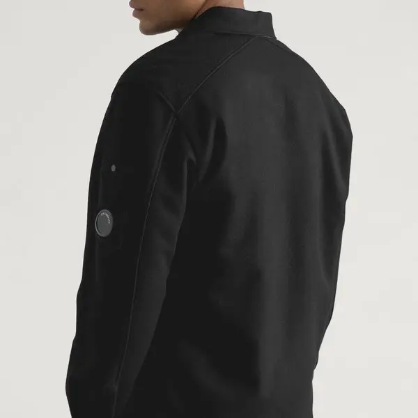 C.P. COMPANY Felt Lens Overshirt - Black