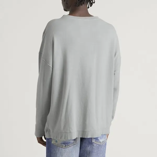 Our Legacy Sunfaded Ash Rogue Loopback Slack Sweatshirt, Size