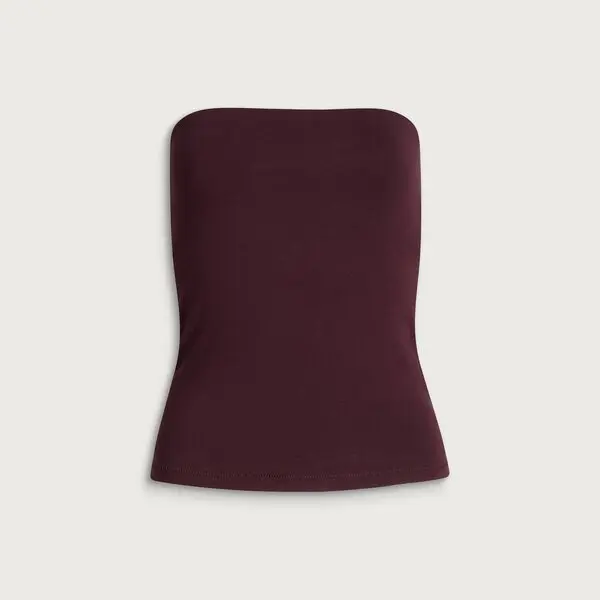 SKIMS Cotton Jersey Tube Top - Currant