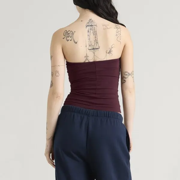 SKIMS Cotton Jersey Tube Top - Currant