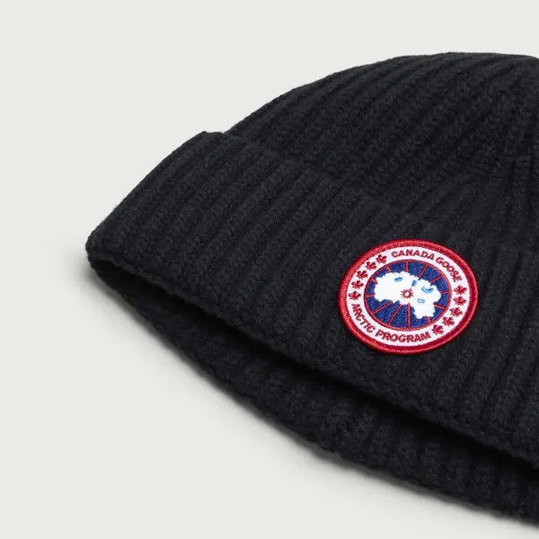 Canada Goose Cashmere Blend Rib Toque Beanie