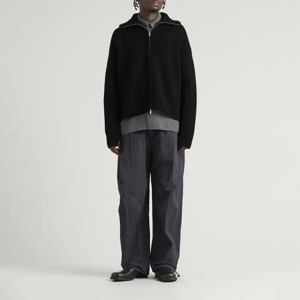 Studio Nicholson Sandos Rib Zip Though Jumper
