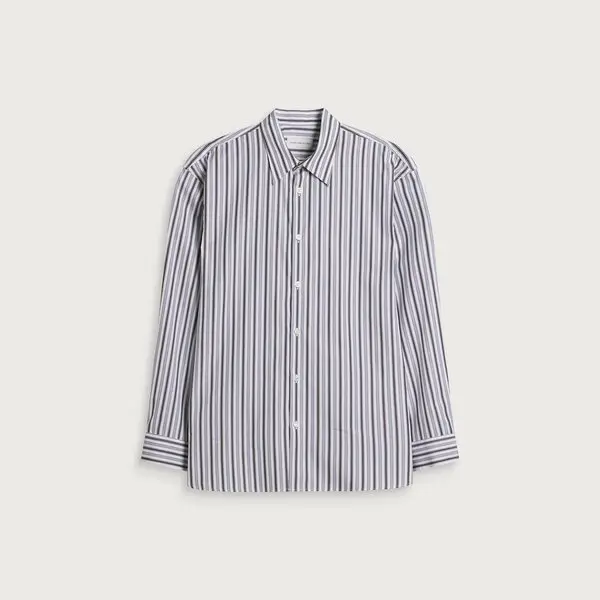 Dries Van Noten Croom Stripe Cotton Poplin Shirt
