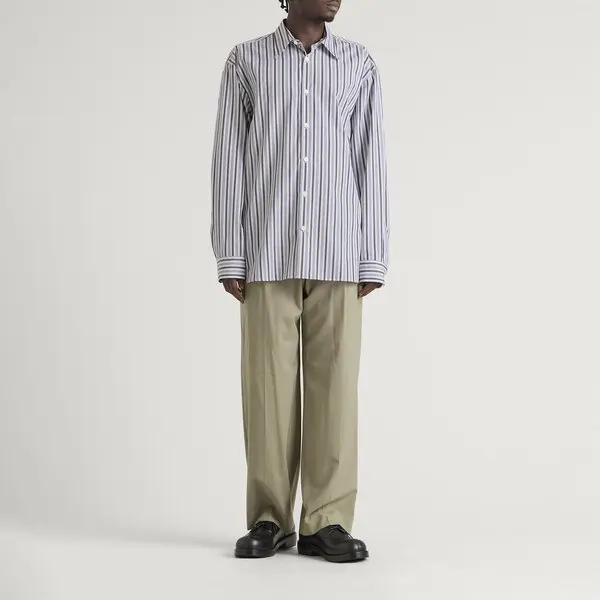 Dries Van Noten Croom Stripe Cotton Poplin Shirt