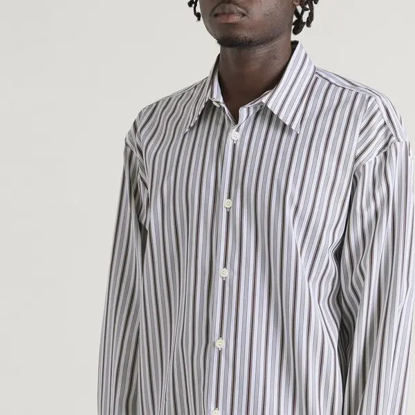 Dries Van Noten Croom Stripe Cotton Poplin Shirt