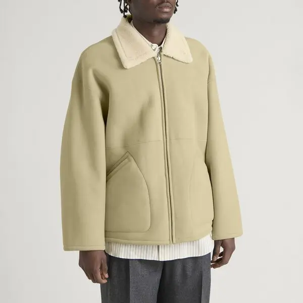 Auralee Shearling Zip Blouson
