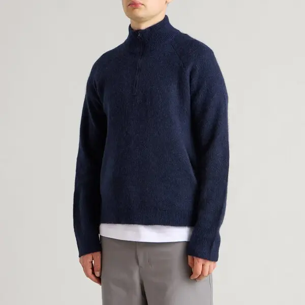 HIKING PATROL Essence Mohair Mixed Knit Top