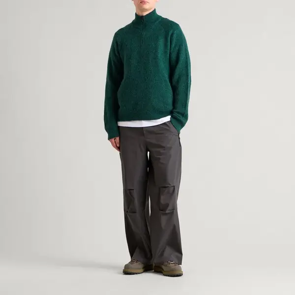 HIKING PATROL Essence Mohair Mixed Knit Top