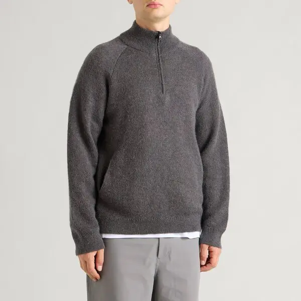 HIKING PATROL Essence Mohair Mixed Knit Top