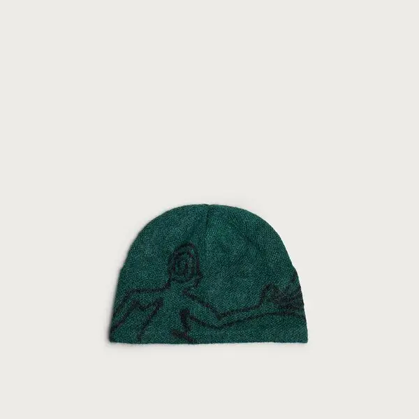HIKING PATROL Mascot Mohair Mixed Beanie - Forest Green