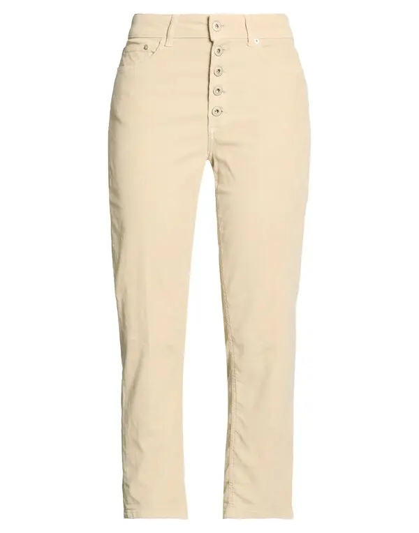 DONDUP Pants Size Cotton, Lyocell, Elastane - Beige