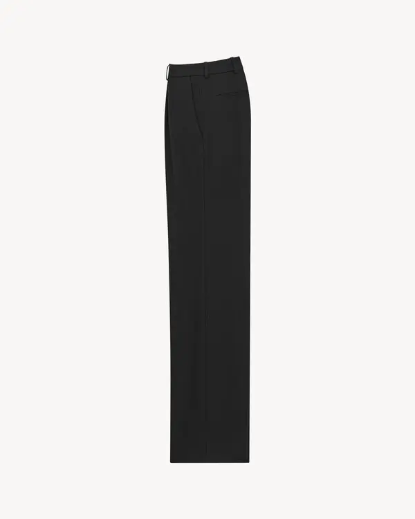 Saint Laurent Pants In Grain De Poudre