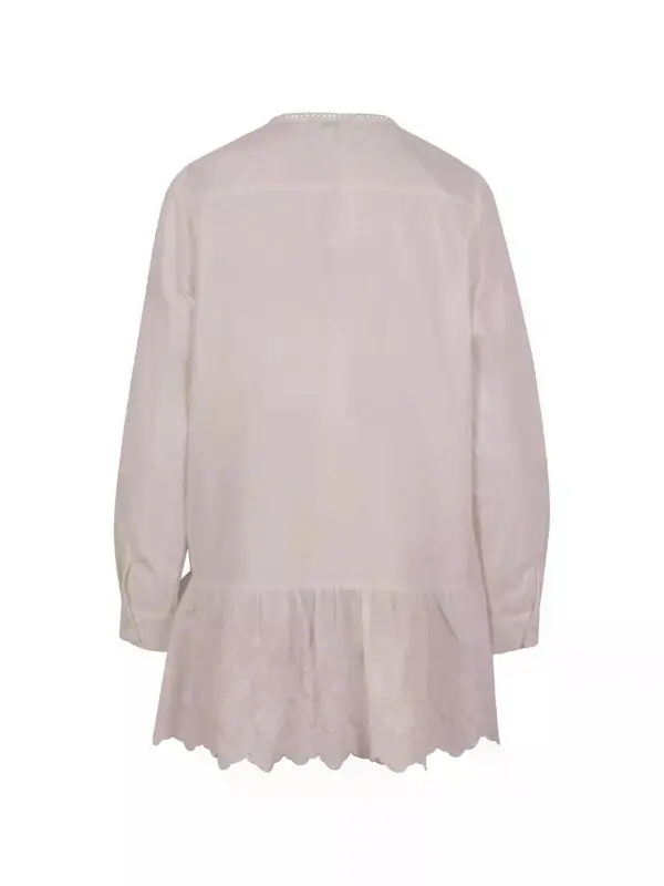 JOVONNA Mireya Broderie-anglaise Ruffled Blouse - White