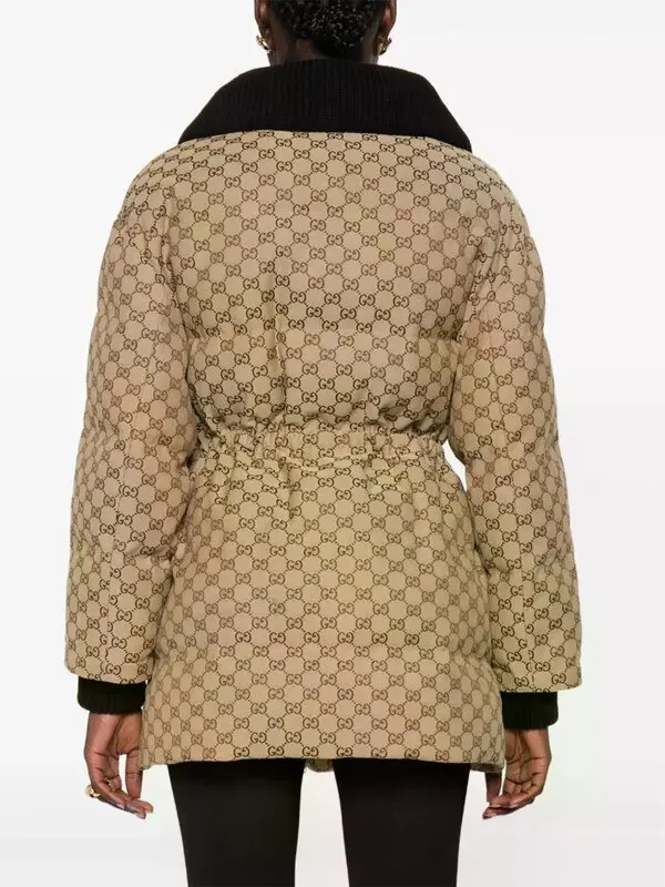 Gucci Gg Canvas Puffer Jacket - Neutrals