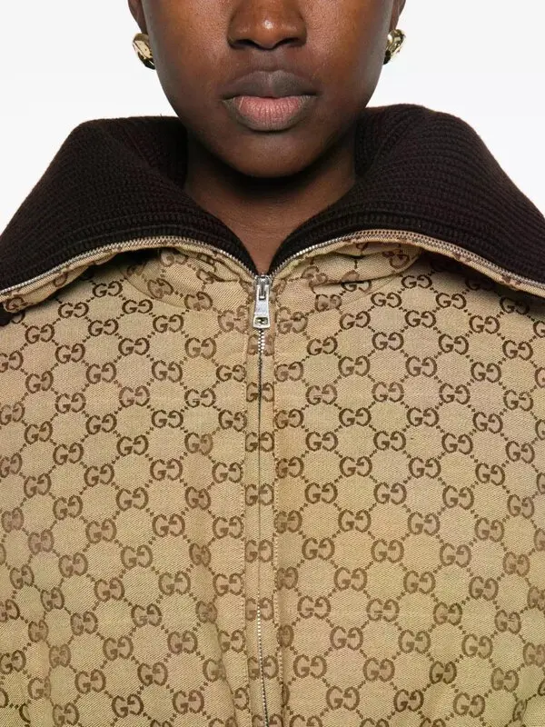 Gucci Gg Canvas Puffer Jacket - Neutrals