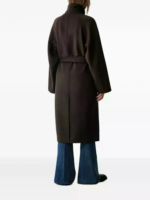 VICOLO Double-breasted Belted Coat